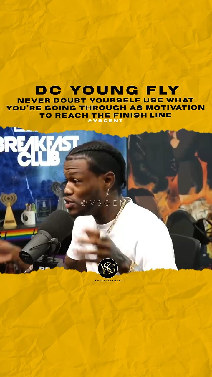 Never doubt yourself, use what you’re going through as motivation to reach the finish line