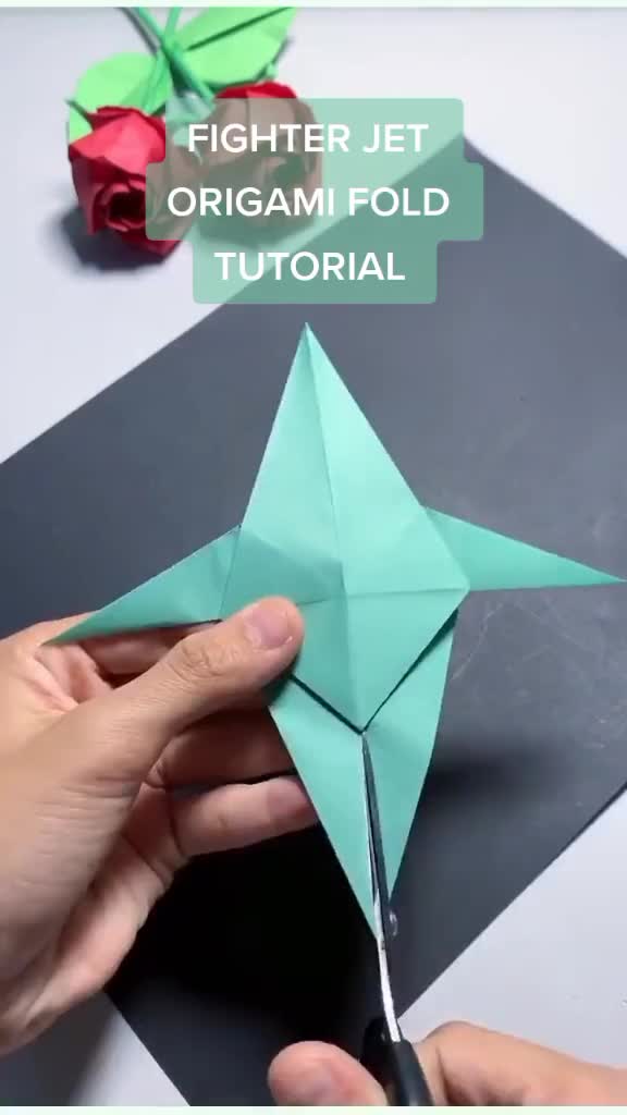 Fighter jet Origami Fold Tutorial