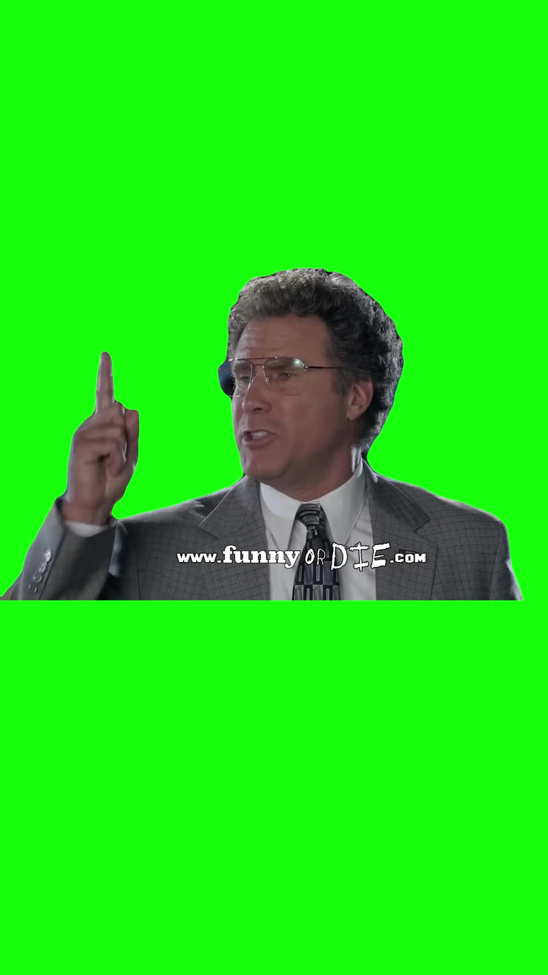 "You Shut Up, I'm So Scared Right Now" Will Ferrell | Green Screen