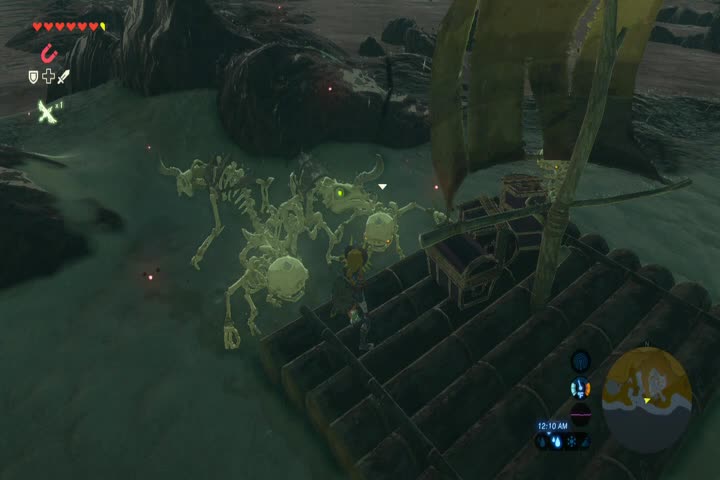 Zelda BOTW: Licked by a skeleton