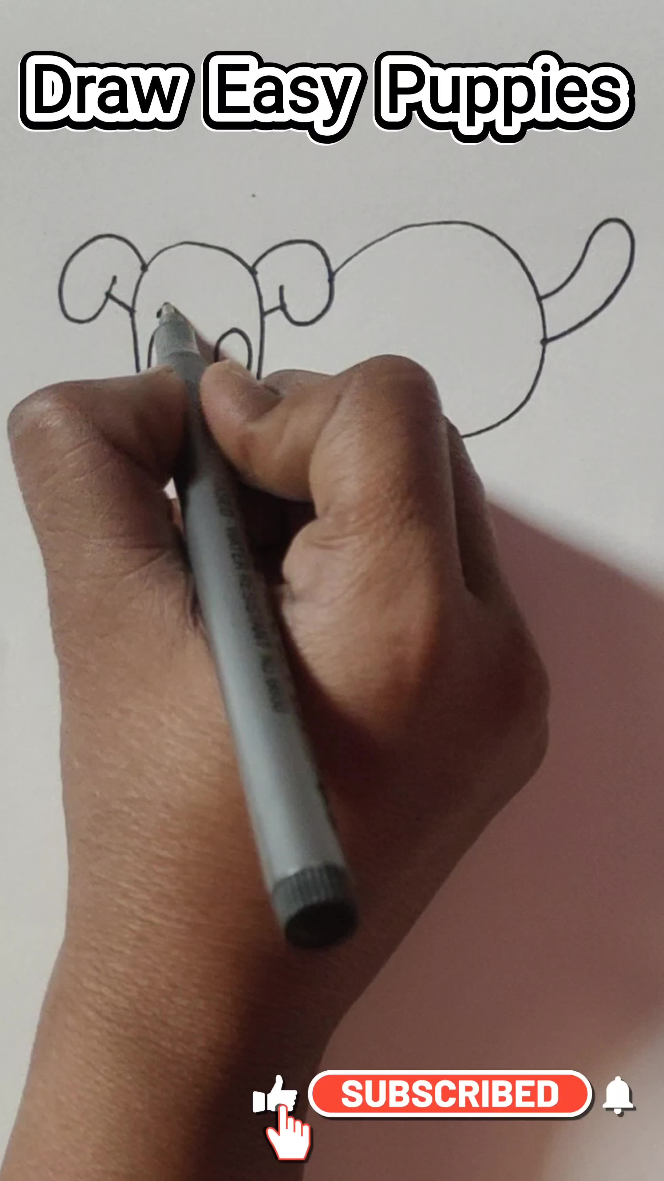 Easily draw a dog
