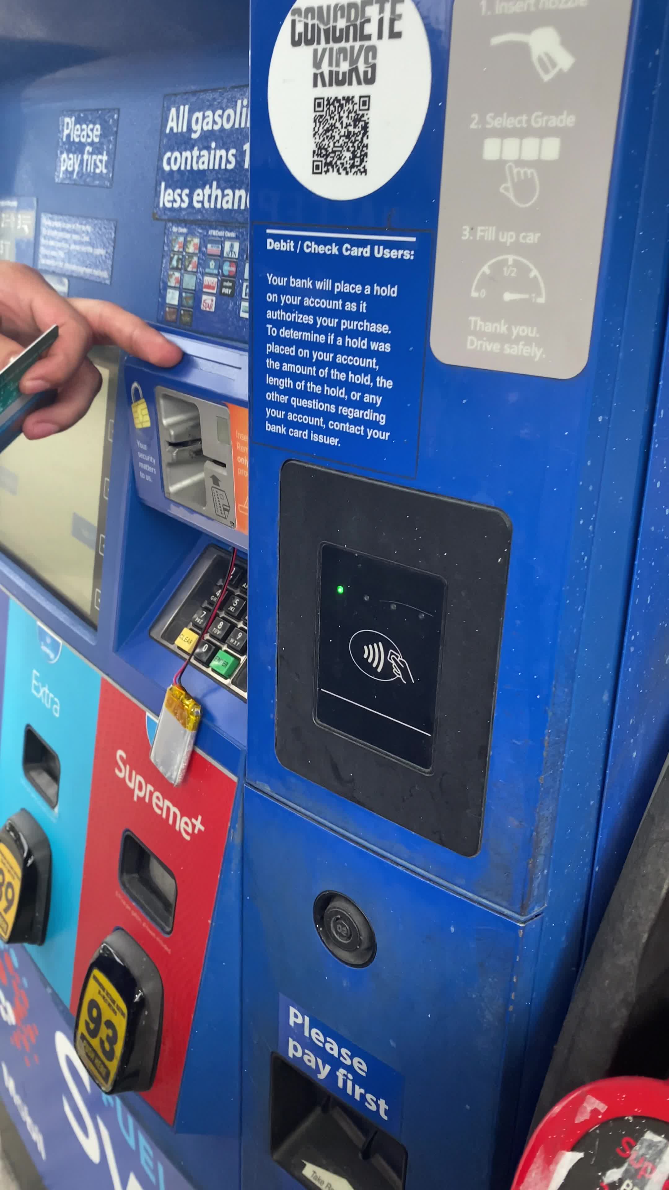 Couple Discover Unauthorised Card Reader on Gas Pump