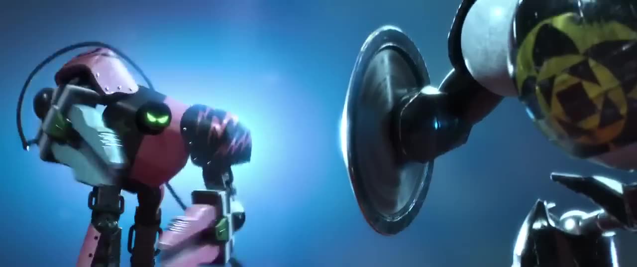 The Bot Fighting scene Hiro Hamada VS Little Yama Big Hero