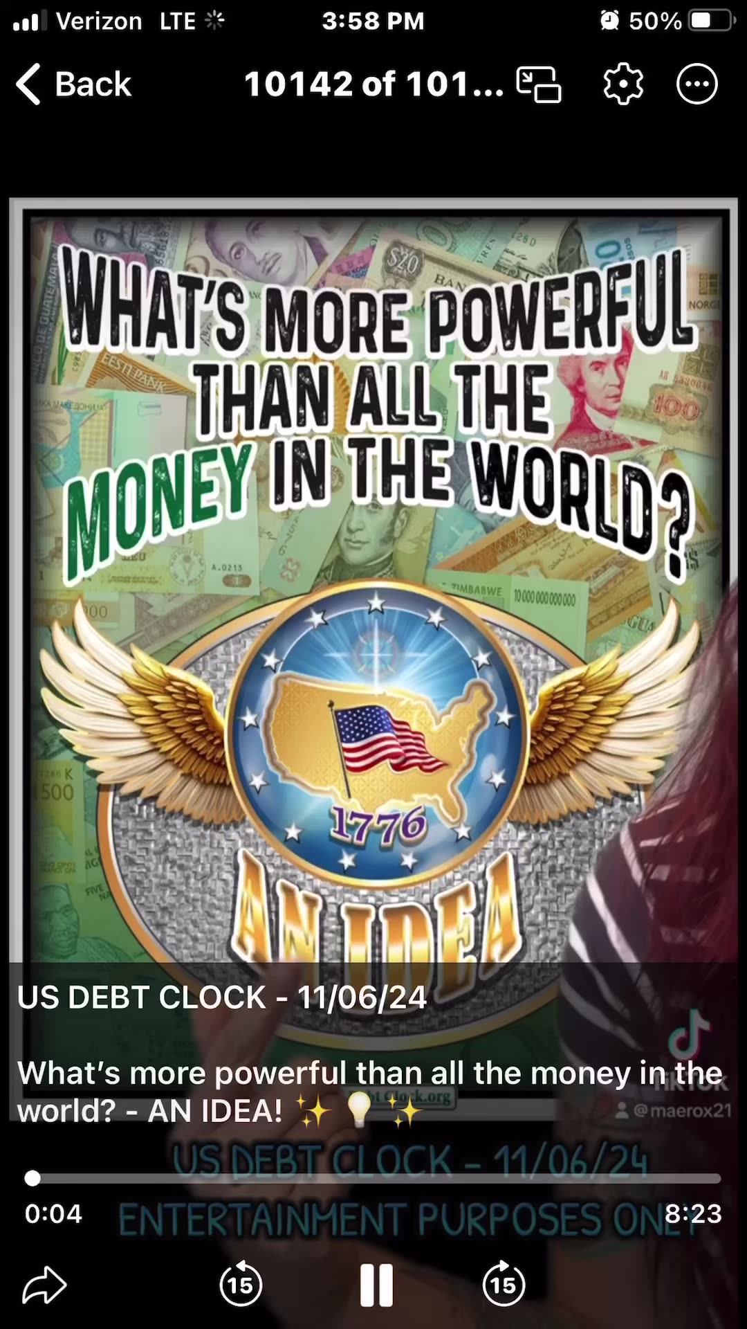 US DEBT CLOCK - 11/06/24 What’s more powerful than all the money in the ...