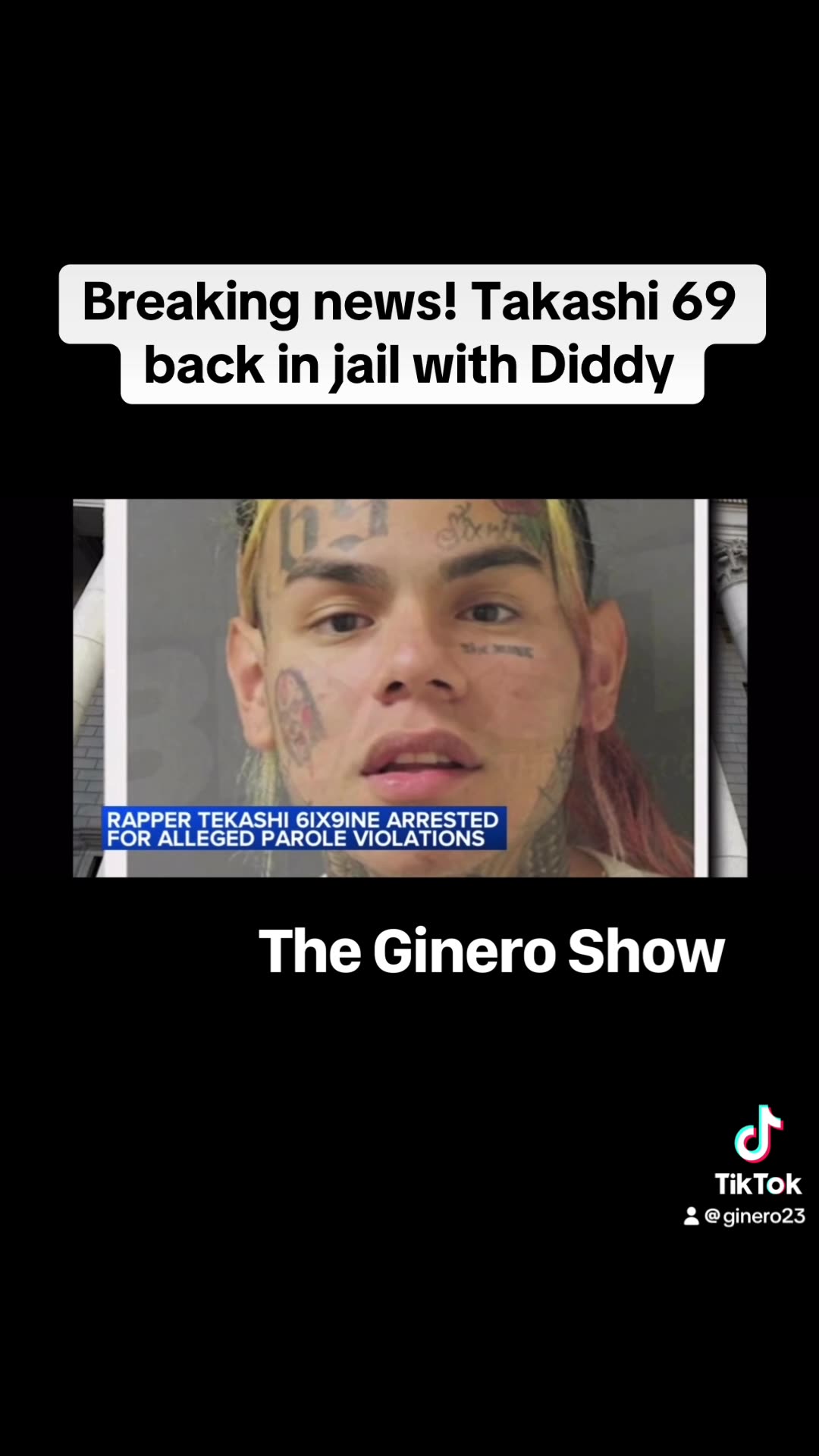 Takashi 69 in jail on parole violation with Diddy