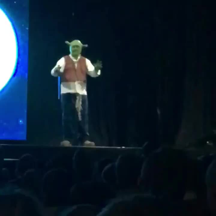 My son performing as Shrek
