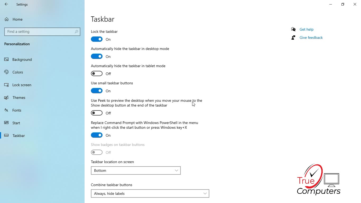 Taskbar Settings in Windows 10 | Audo Hide Taskbar in Windows