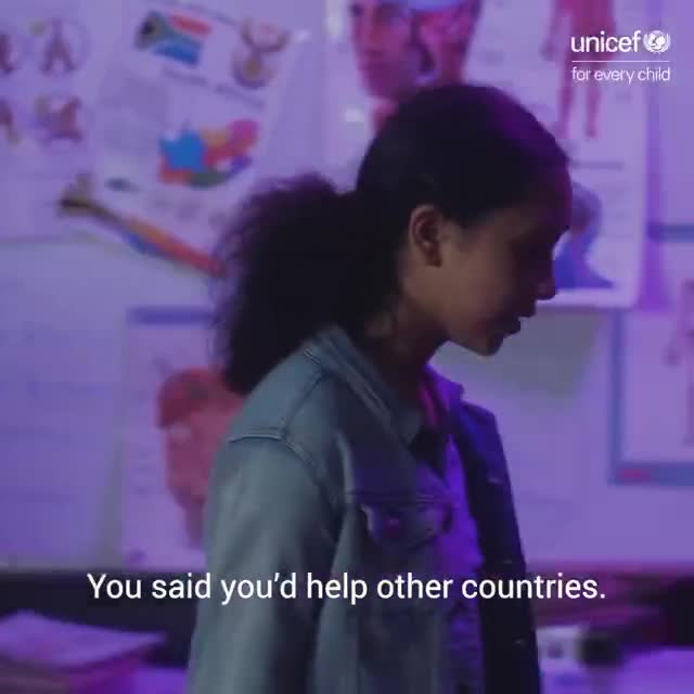Check out this video from UNICEF using children to brainwash the masses ...