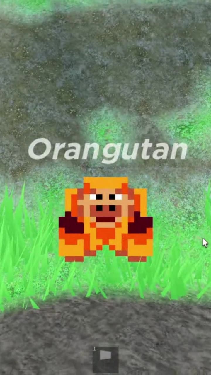 Orangutuan in Pixel Art!!!