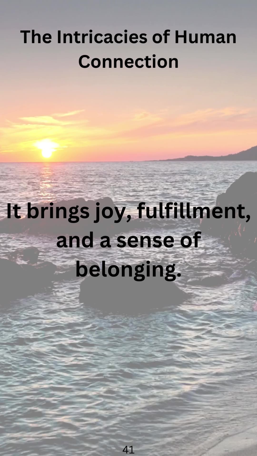 The Intricacies of Human Connection Description