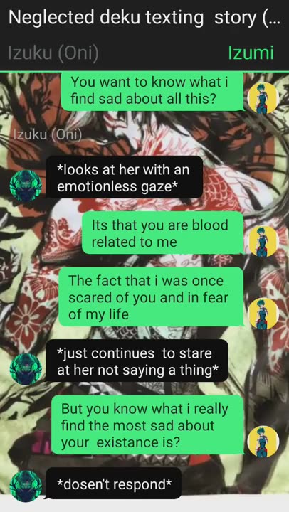 Neglected Deku Texting Story Oni???? part 1