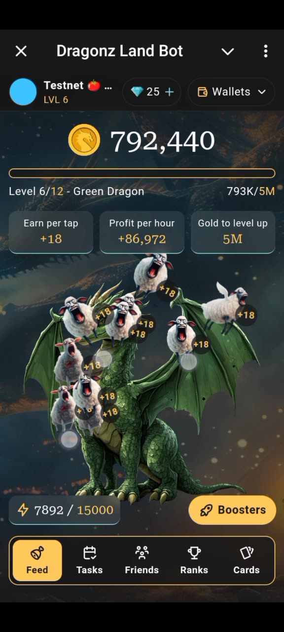 Dragonz Land | Collect Hero Cards and earn gold | Tap2Earn Dragonz Gold