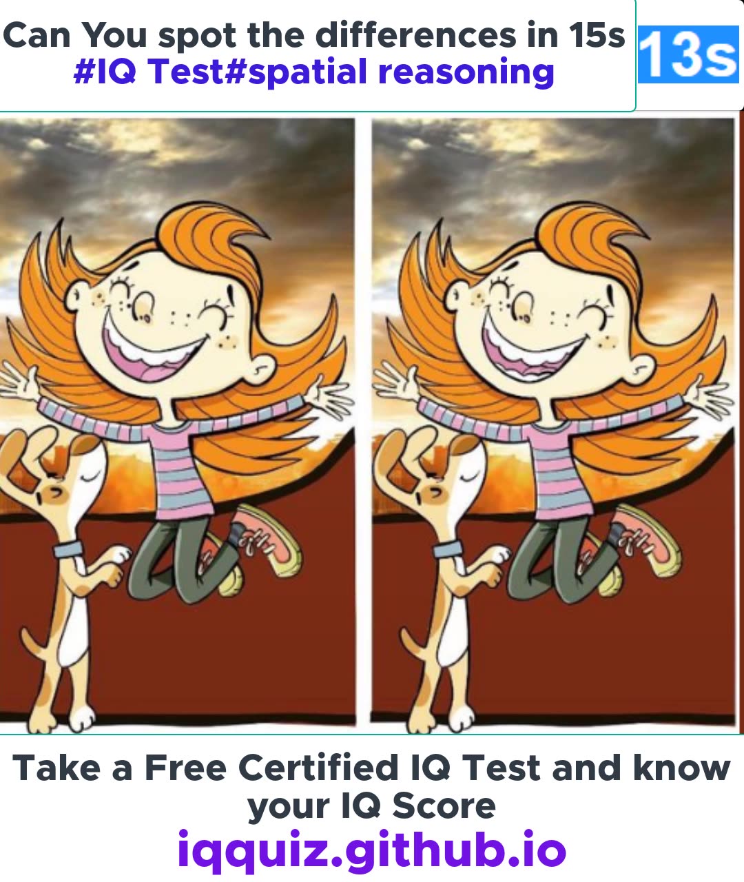 IQ Test: Spatial Reasoning Test. Can you spot the difference