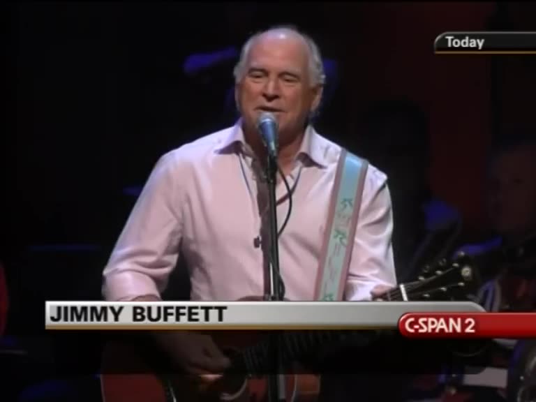 Jimmy Buffett Sings Son of a Sailor at Walter Cronkite Funeral in 2009