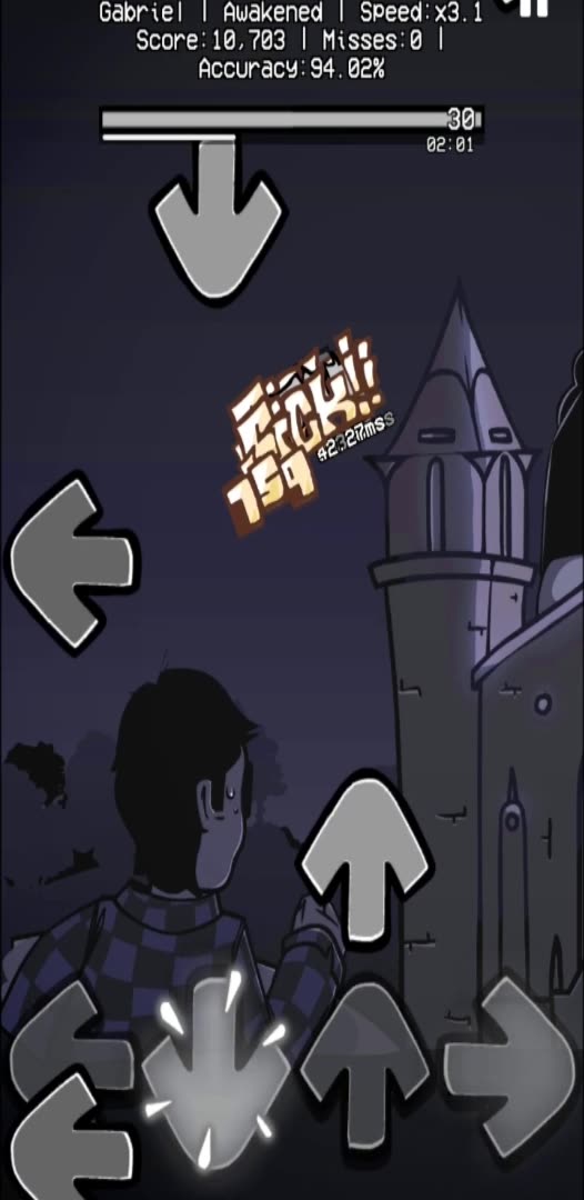 Awakened Gabriel FNF Mandela Funkin#Shorts