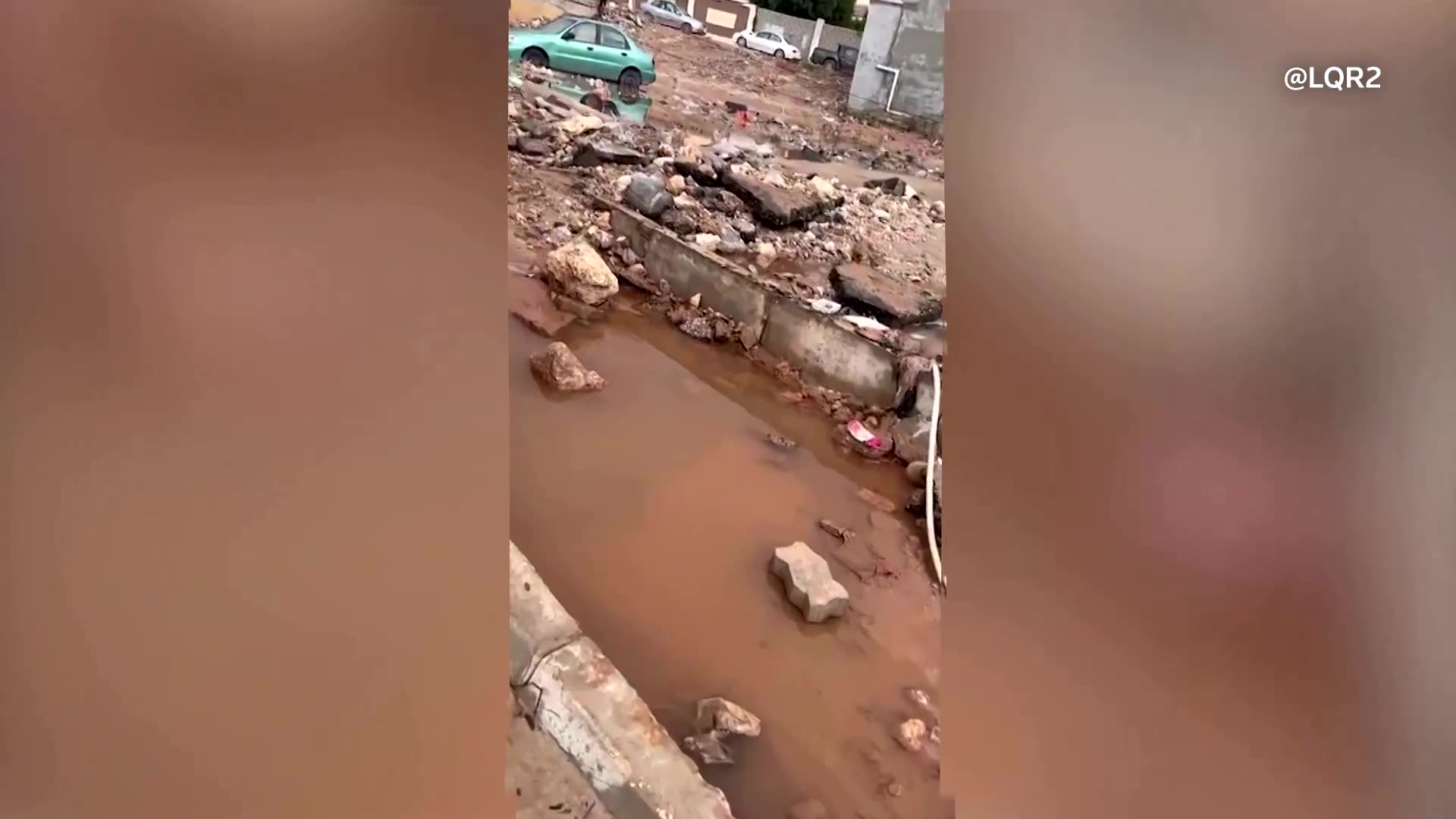 Aftermath of floods in Libya's Al Bayda city