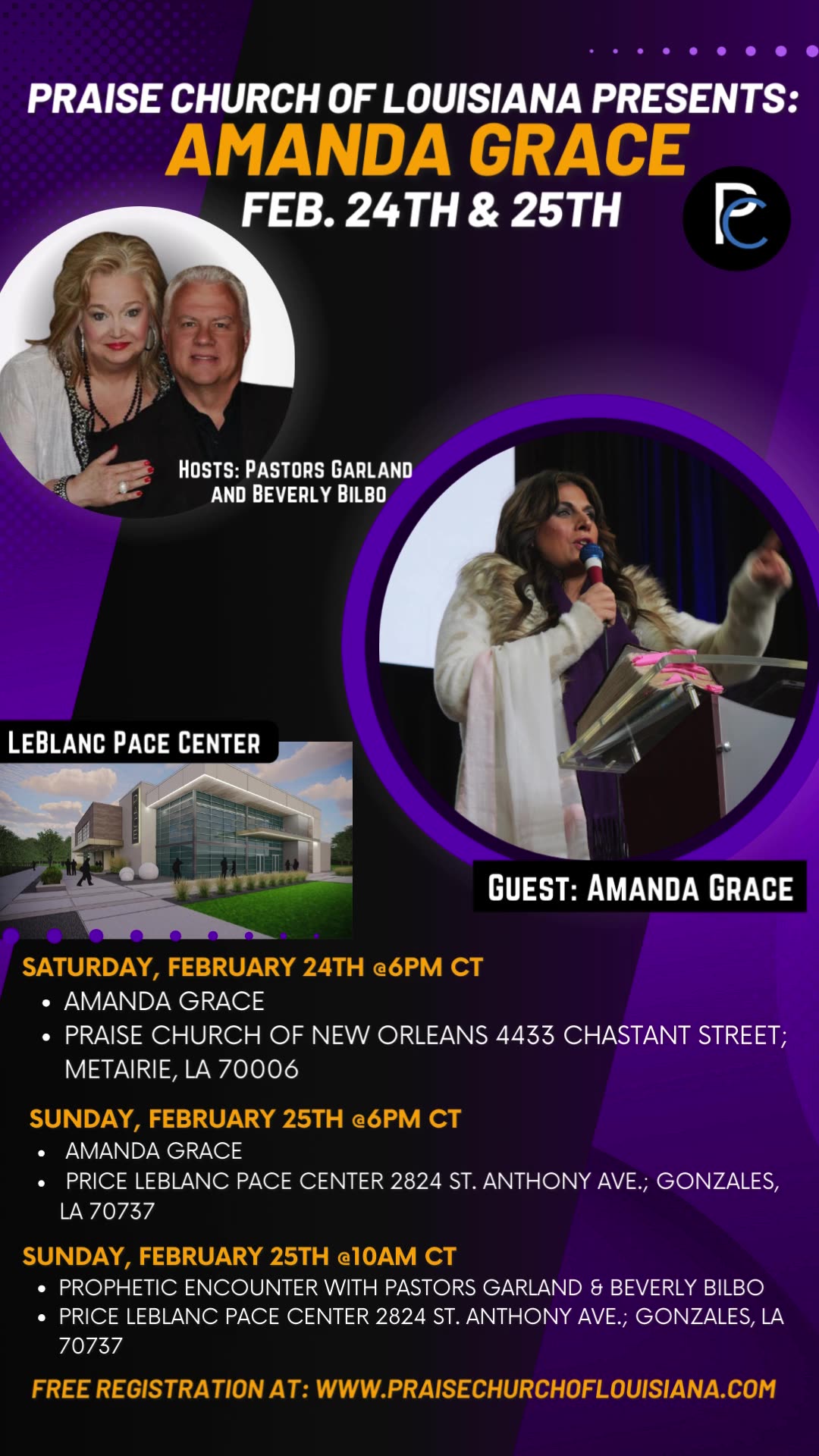 Praise Church of Louisiana Presents: AMANDA GRACE - February 24th ...