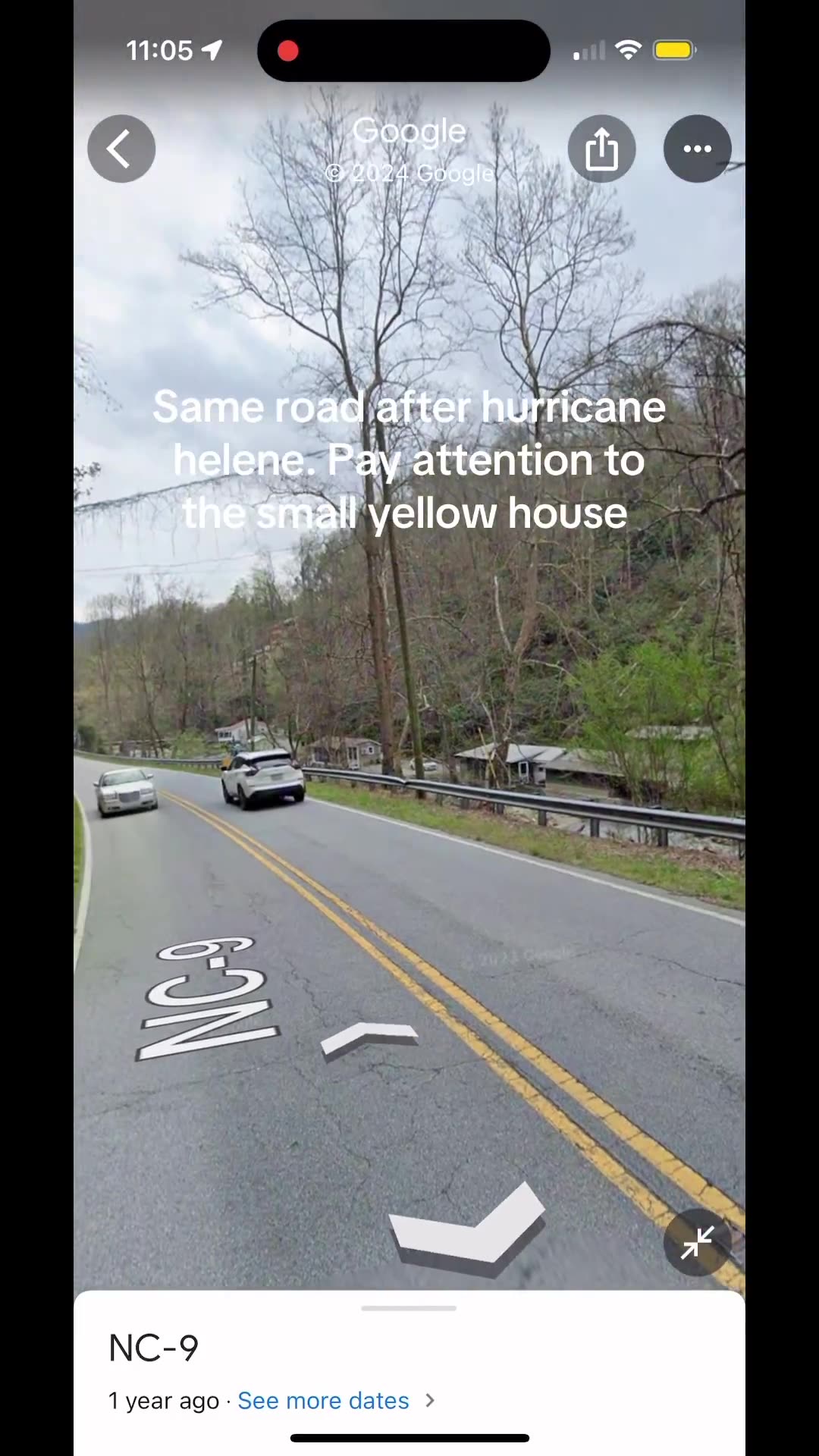 Google Maps Before And After Helene