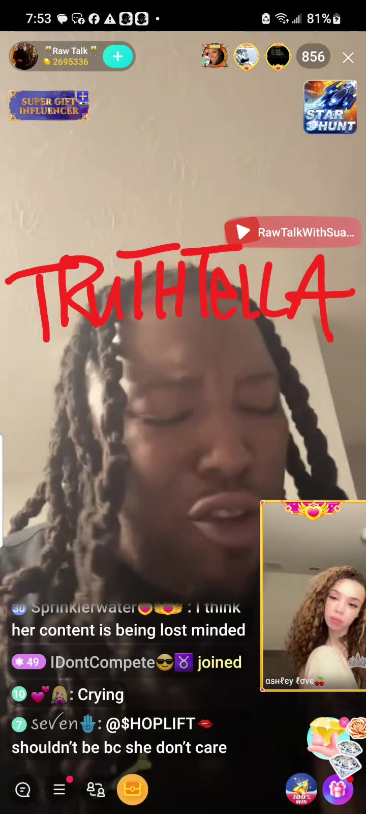 RAWTALK GOES OFF ON ASHLEY LOVE