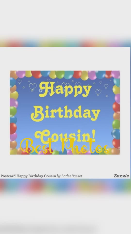 Happy birthday my cousin status video