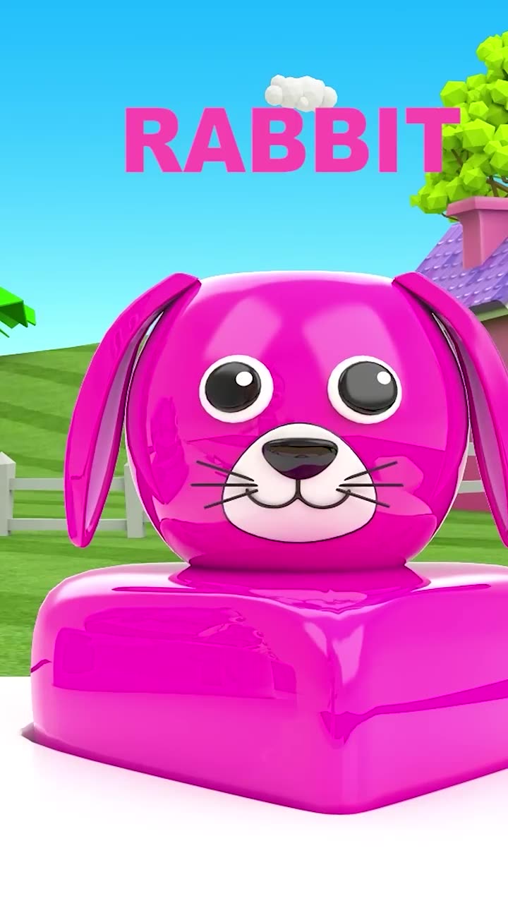 learning shapes & number and animals name #rumbel #baby learning # ...