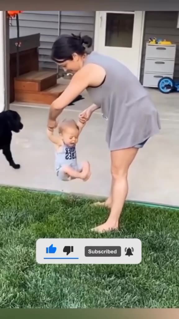 Funn Babies Scared of Grass