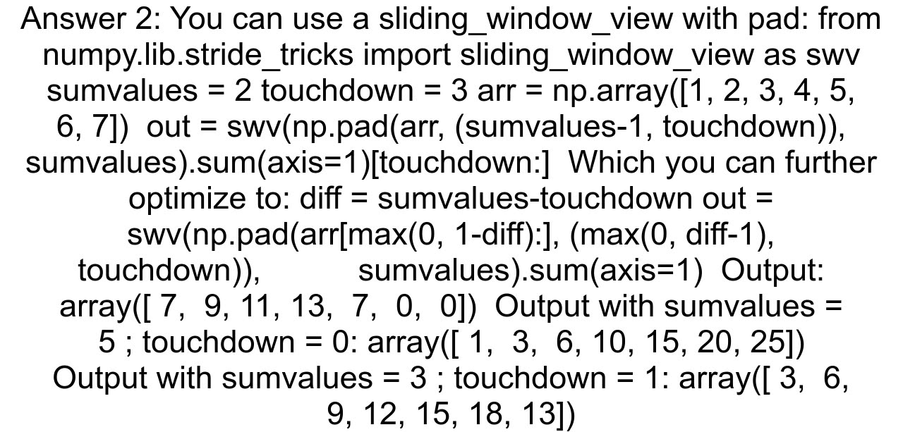 Efficient shift and roll in numpy without pdSeries