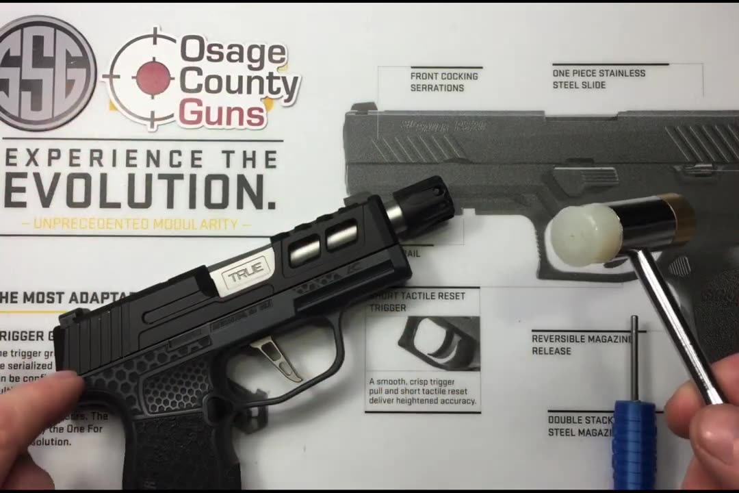 Sig Sauer P365 manual safety conversion kit by Osage County Guns