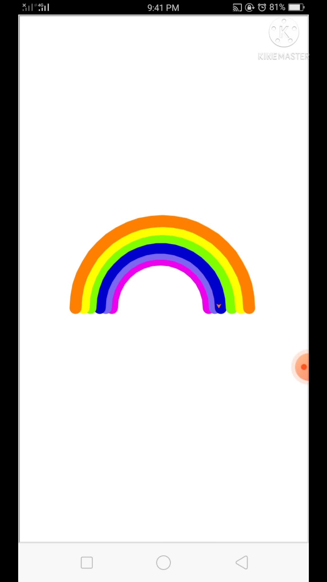 Rainbow drawing using python turtle
