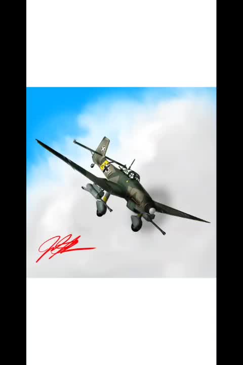 JU87 Stuka digital painting