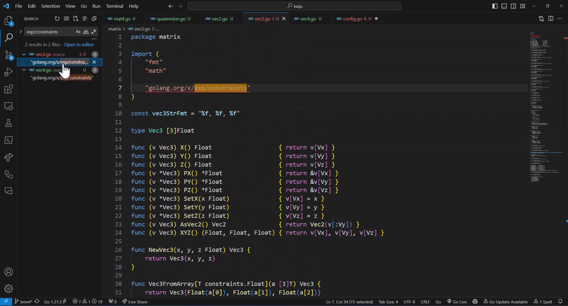 Kaiju Engine (issue #5) - Create linear algebra library for 2D/3D matrix math
