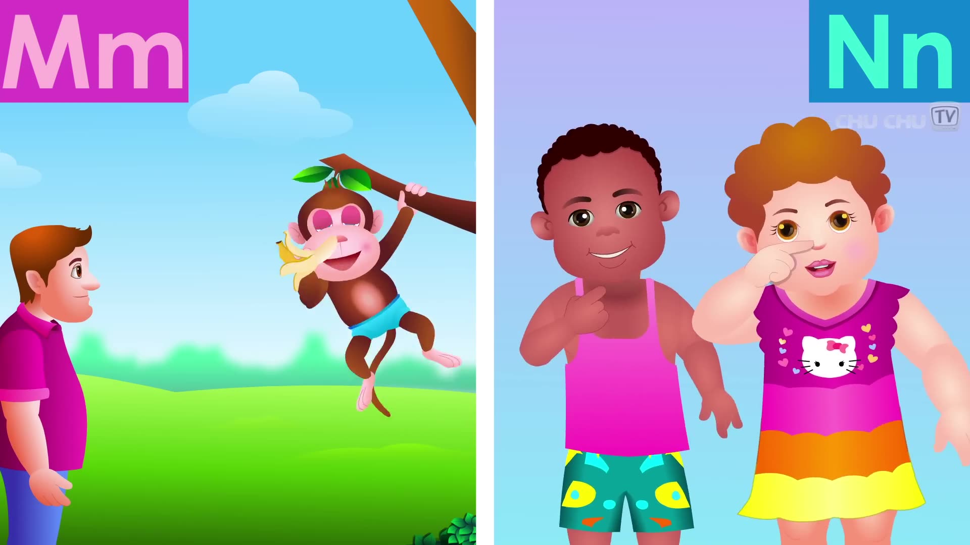 Phonics Song with TWO Words - A For Apple - ABC Alphabet Songs with ...