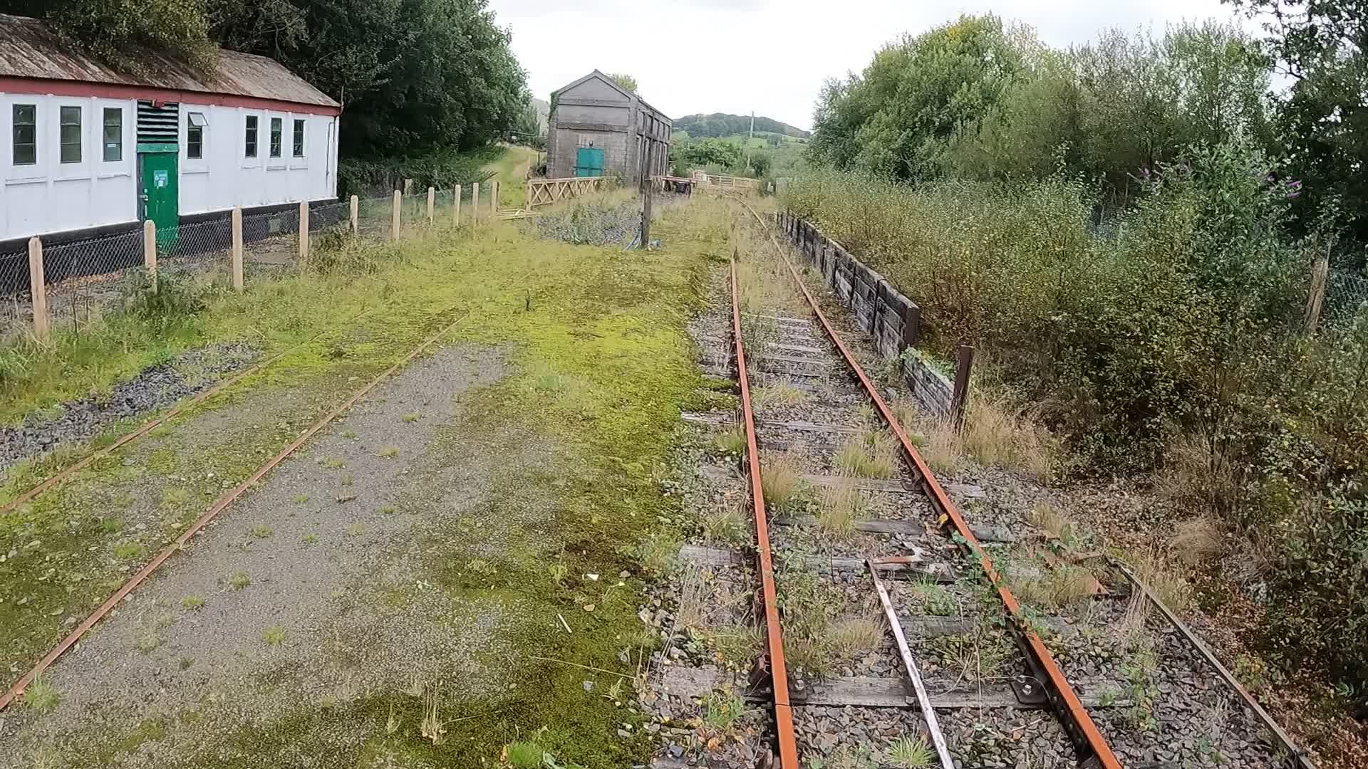 Drone footage. Abandoned train station. Meldon Viaduct. Okehampton ...