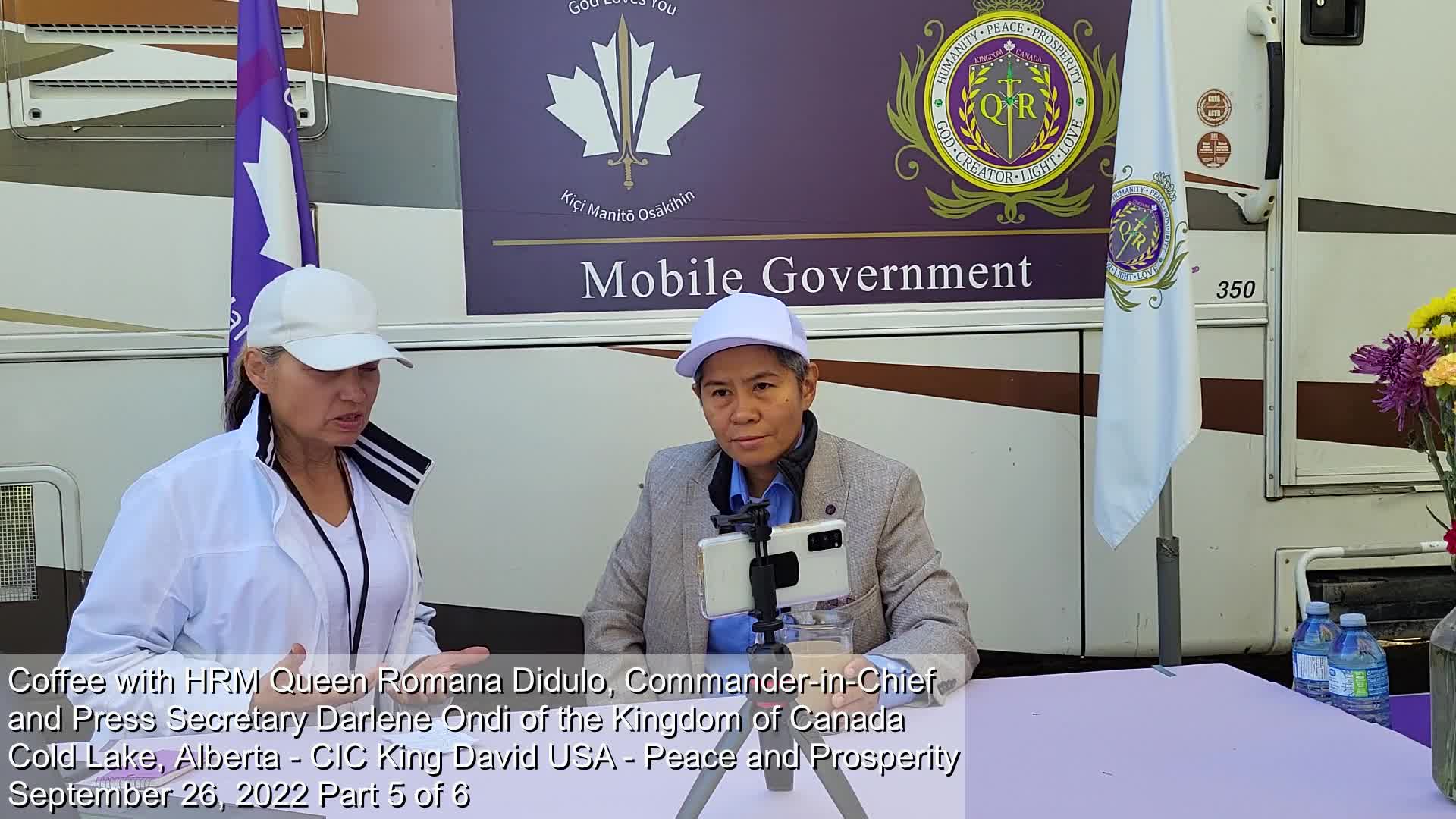 Coffee with Queen Romana Didulo and Press Secretary Darlene Ondi. Cold ...