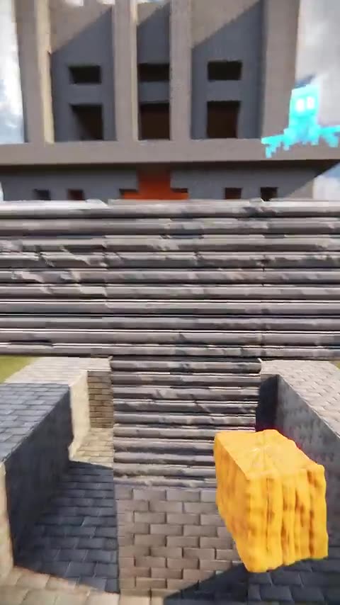 Ultra Realistic Diamond Golem _ Minecraft RTX #shorts #minecraft.mp4