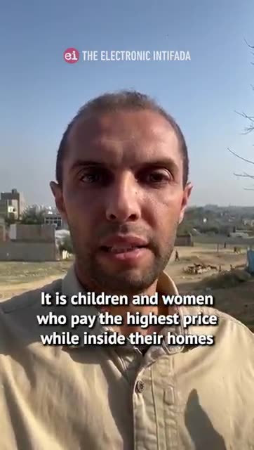 Photojournalist Mohammed Asad, delivers a message from the Gaza Strip