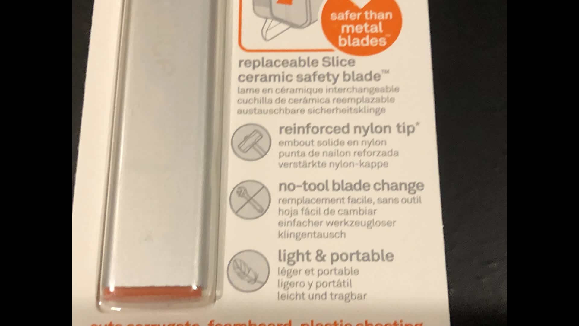 Slice Manual Carton Box Cutter Blade Thin Corrugate Finger Friendly ...