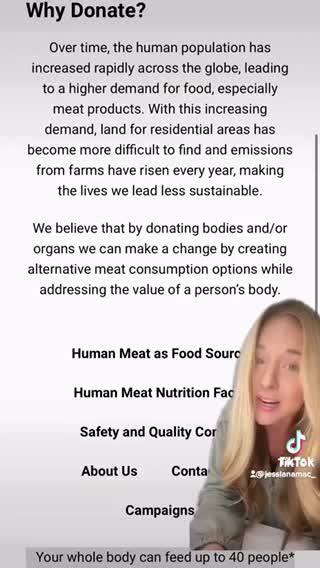 What is the Human Meat Project? Who Funds It? | Cannibalism Going Mainstream