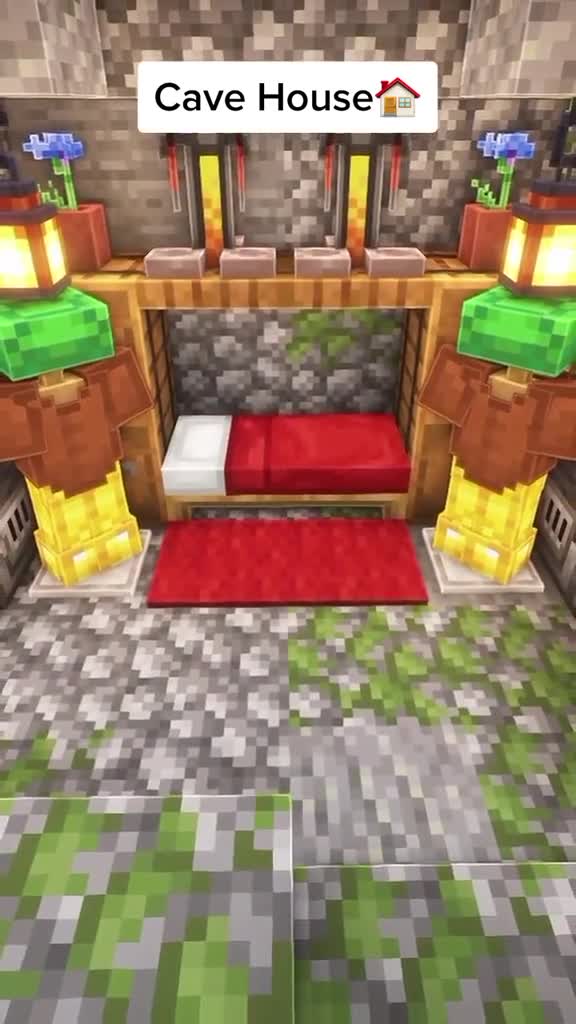 Minecraft Simple Cave House🏠