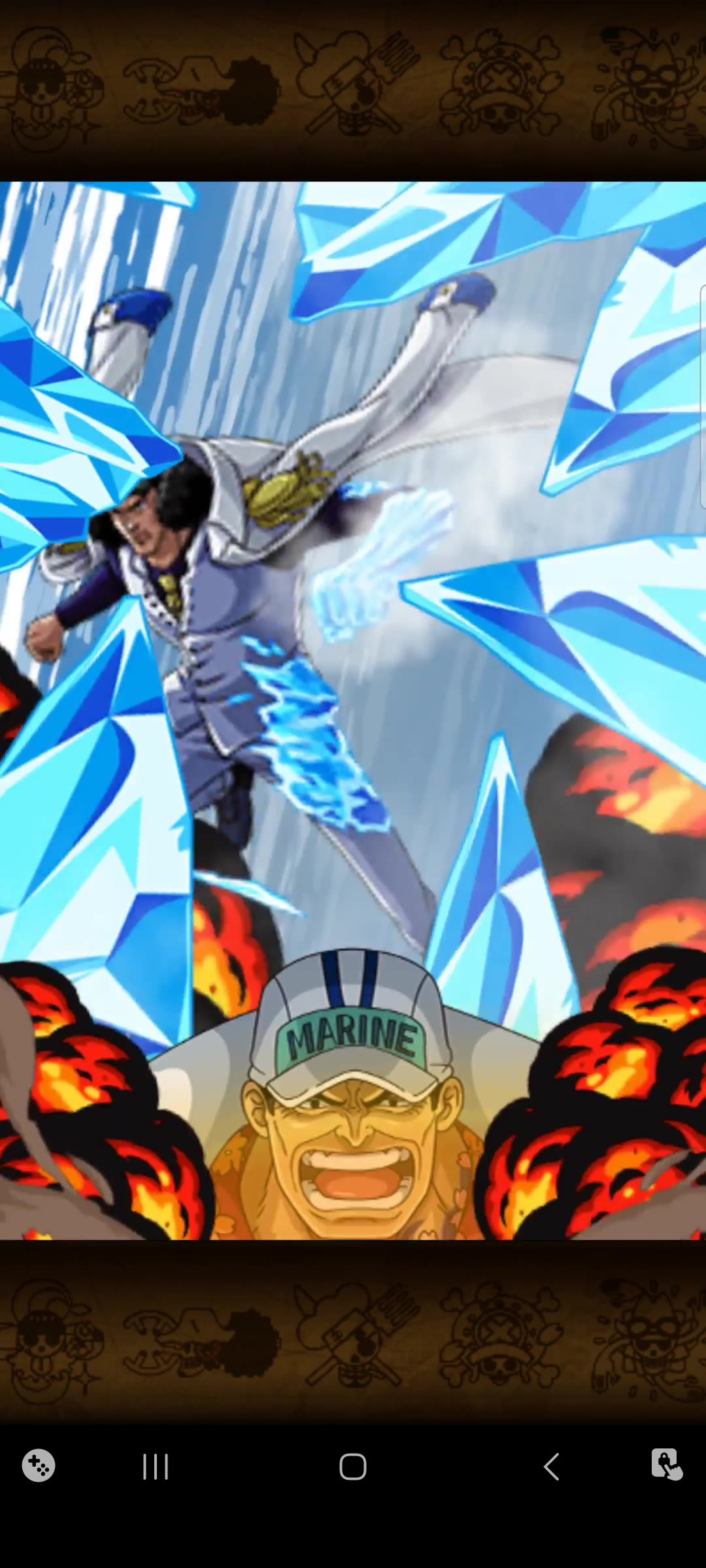 One Piece TC: Sengoku(PSY) Golden Shining Strike Animation