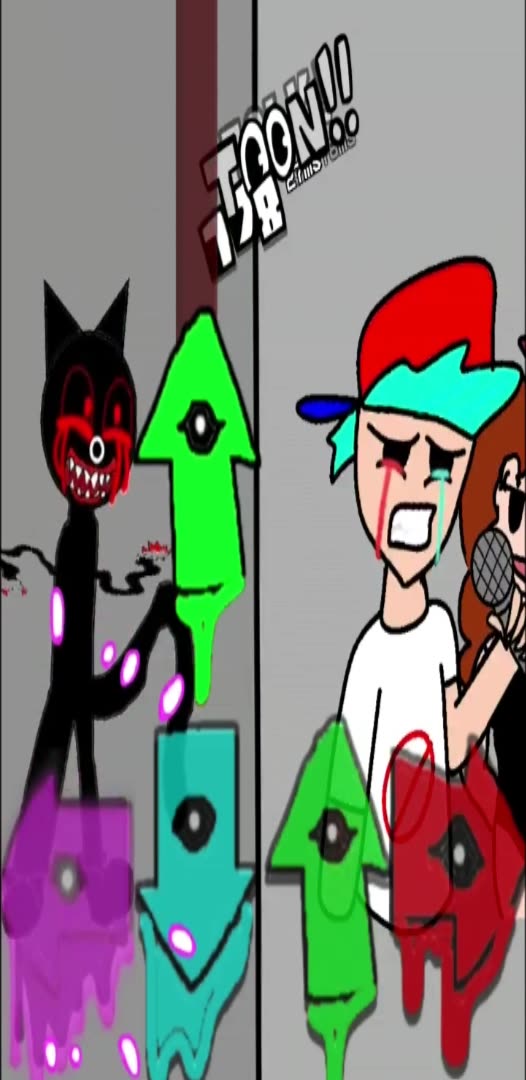 FNF: Ccexenormal | Cursed cat | run bf,gf (Hard Mod) Friday Night ...