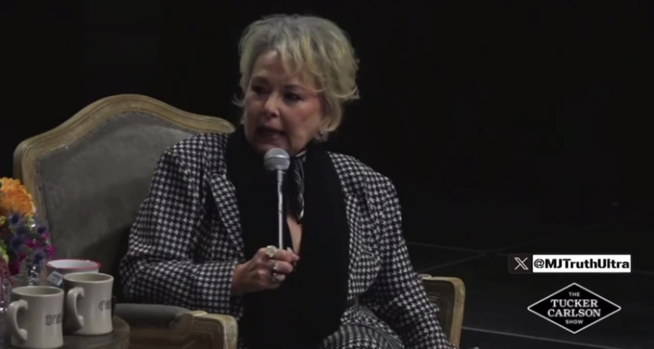 Roseanne Barr @Tucker "Almost everybody in Hollywood is gay"