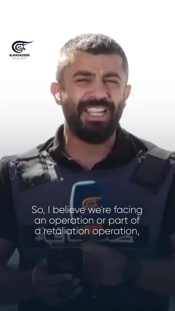 Al Mayadeen's correspondent Ali Mortada on Hez-bol-lah's rocket-barrage ...