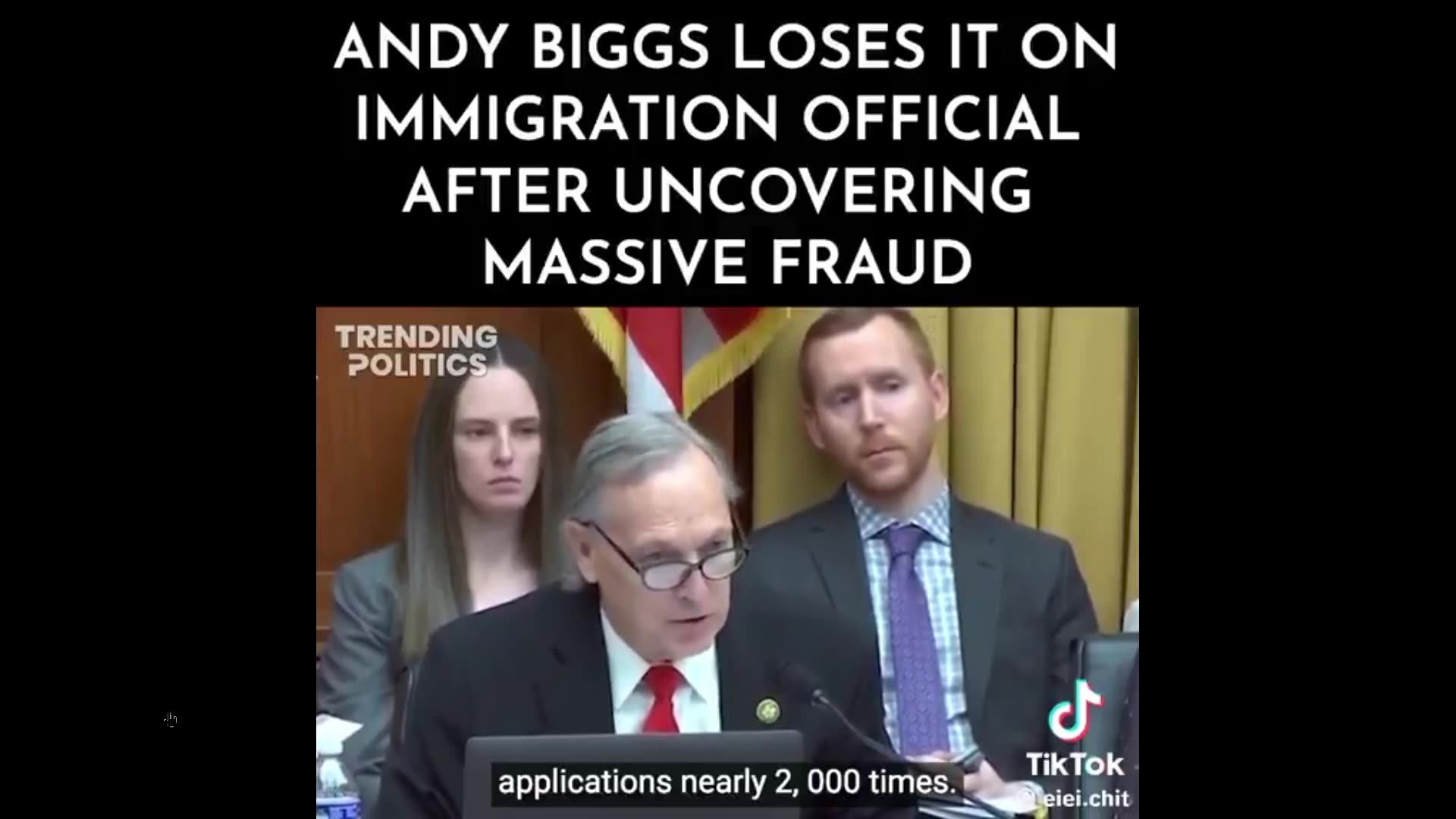 It's time for people to go to prison. Do you agree? Andy Biggs loses it ...