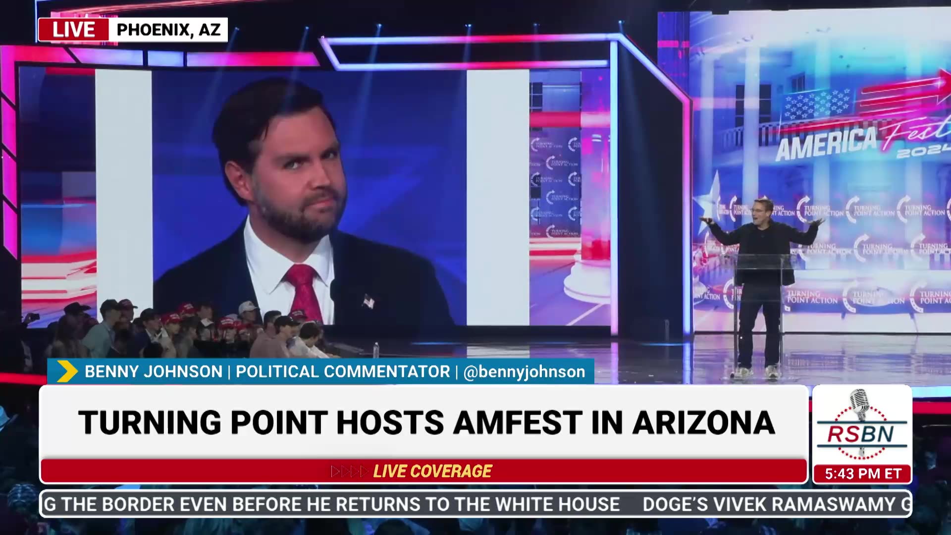 FULL SPEECH: Benny Johnson at TPUSA's America Fest Conference: Day Two ...