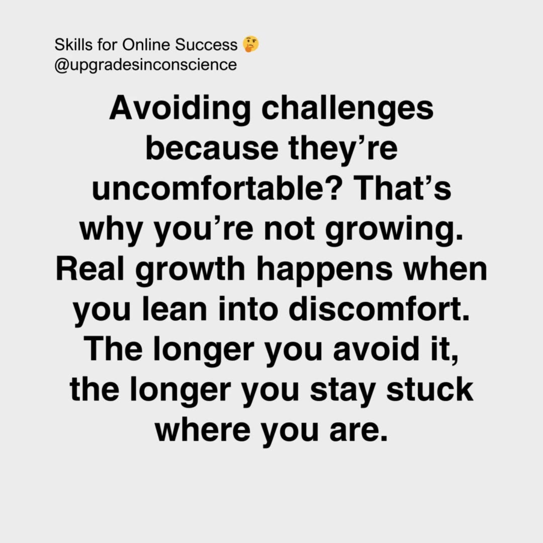 Avoiding Discomfort? That’s Why You’re Stuck.