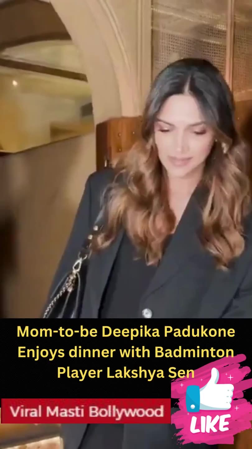 Mom-to-be Deepika Padukone Enjoys dinner with Badminton Player Lakshya Sen