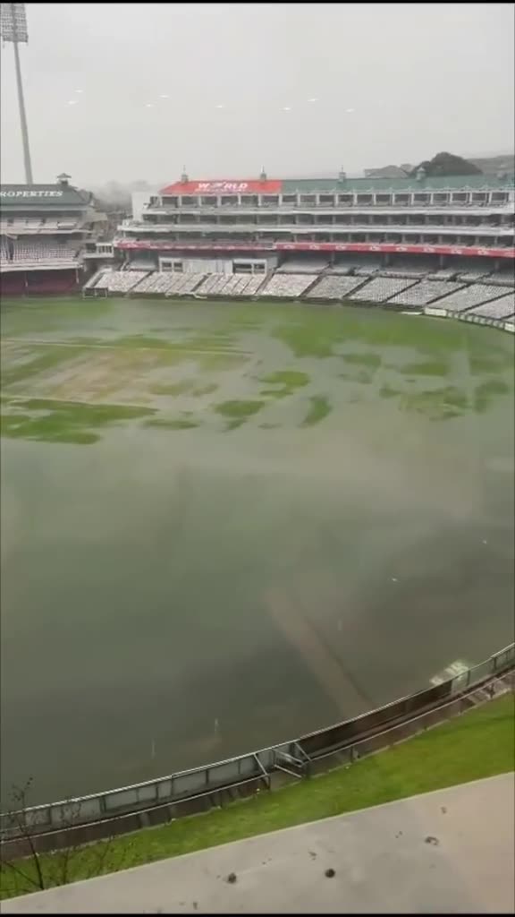 Stadium flooding 🤯 #Storm