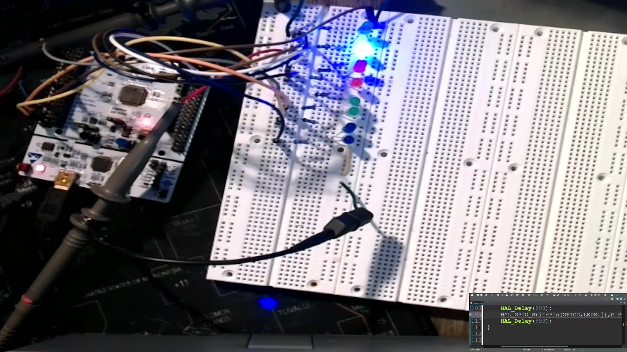 Stm32 Nucleo Board Time Delays And Verify Using An Oscilloscope