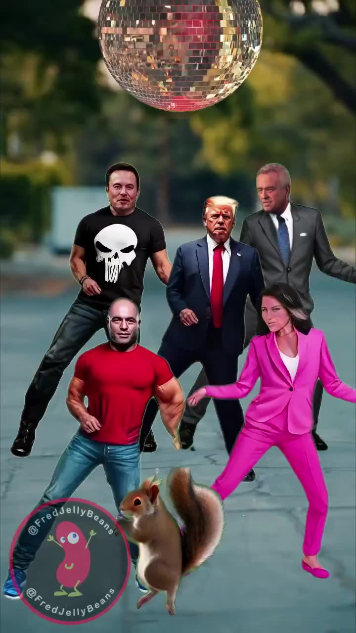 Trump RFK Jr., Elon Musk Tulsi Gabbard Joe Rogan & Pnut the squirrel ...